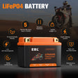 Shop Lithium Motorcycle Battery LiFePO4 YTX5L-BS 12V 3.5Ah
