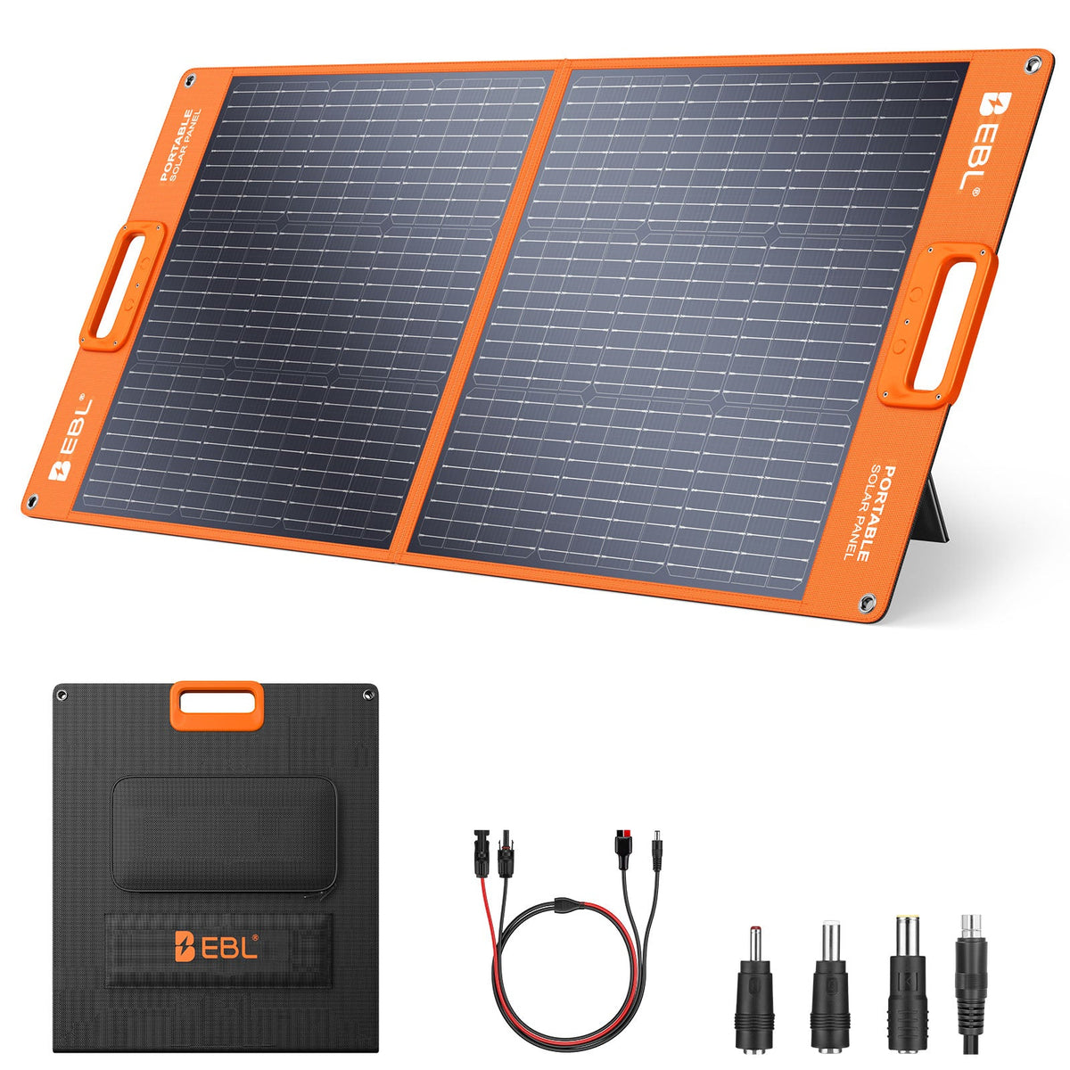 Shop Upgraded EBL Solar Apollo 100W Portable Solar Panel - EBLOfficial