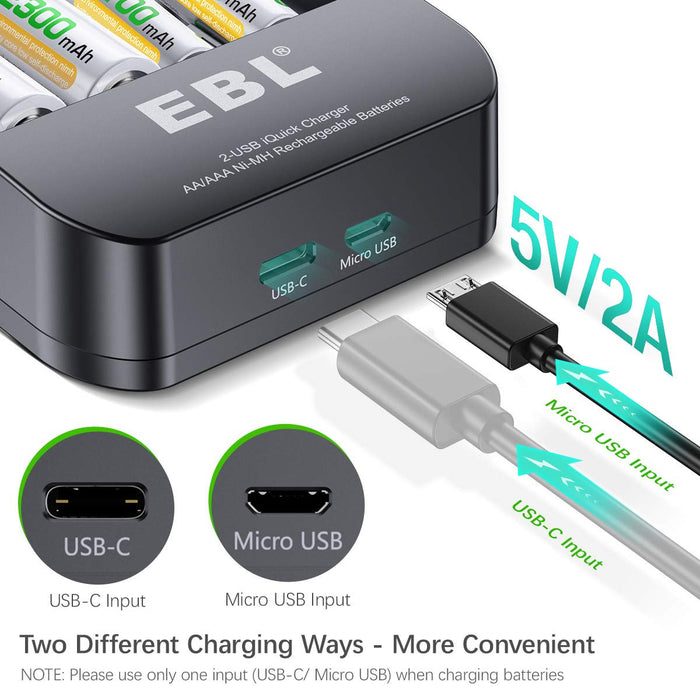 Buy Smart AA AAA Rechargeable Battery Charger Online