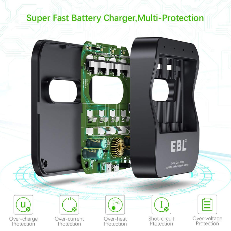 Buy Smart AA AAA Rechargeable Battery Charger Online