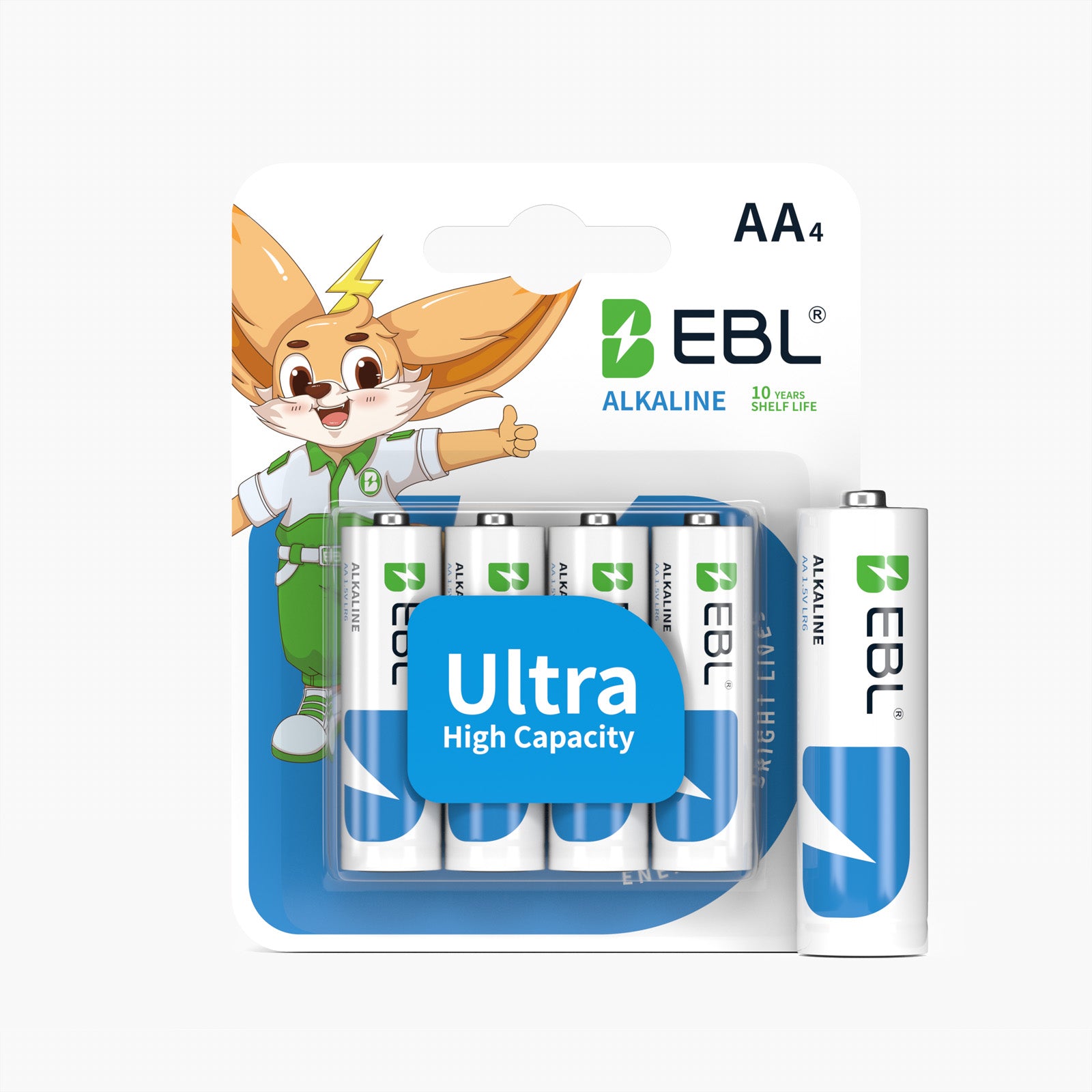 EBL AA Batteries 1.5V Alkaline Double A Batteries Non-rechargeable