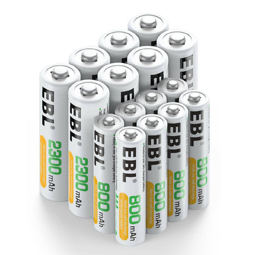Shop AA AAA Rechargeable Batteries Combo