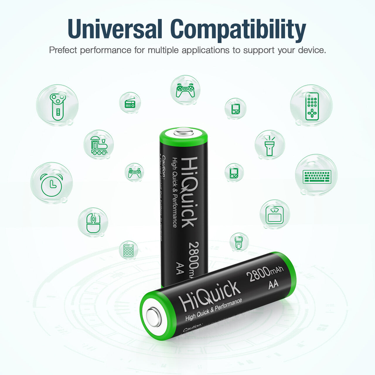 Shop Long Lasting AA Ni-MH Rechargeable batteries 2800mAh – EBLOfficial