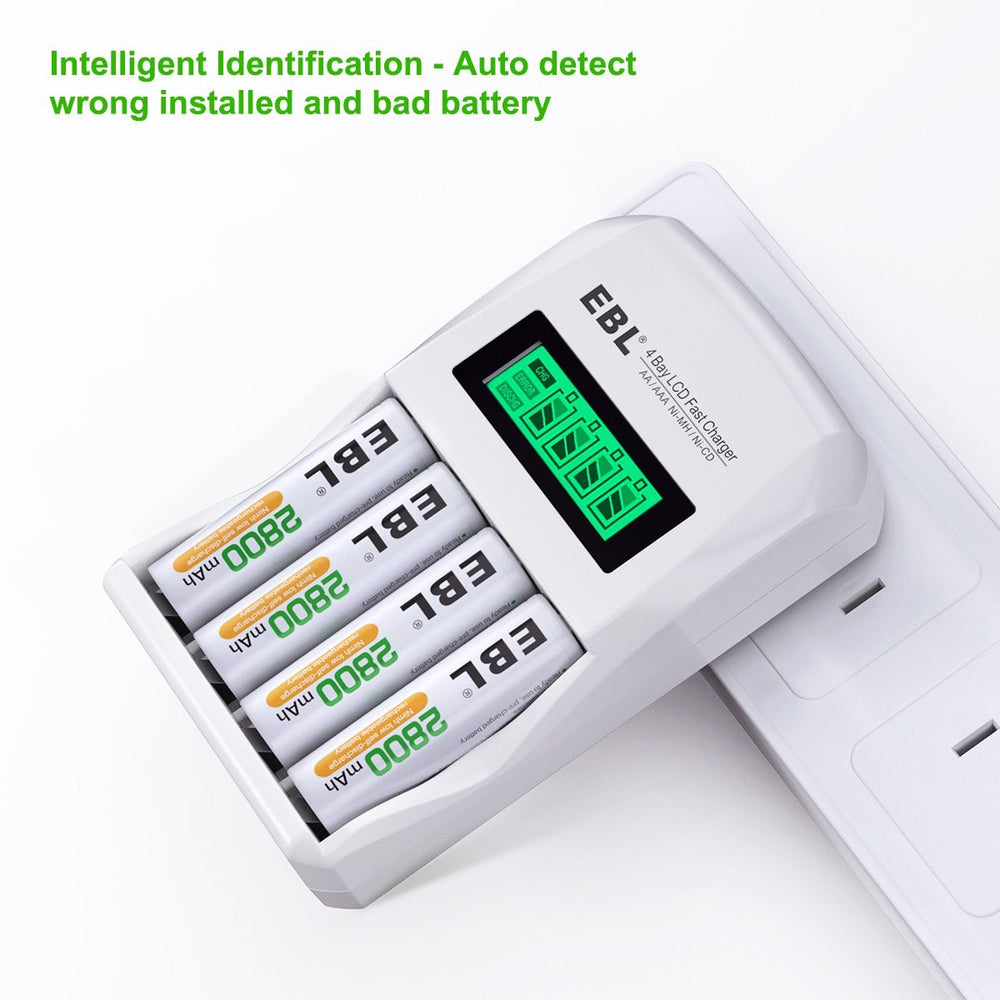 Best Smart Individual Battery Charger for AA AAA Batteries
