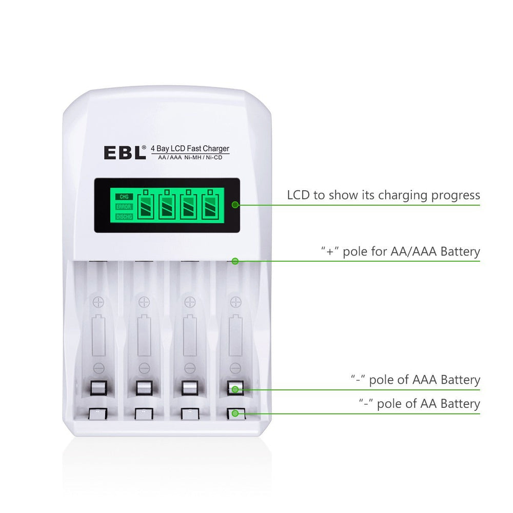 Best Smart Individual Battery Charger for AA AAA Batteries